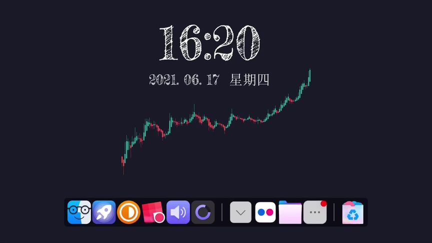 Win10系统桌面时间插件,可以修改字体、颜色、大小