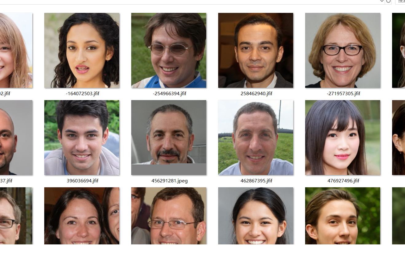 批量生成人脸图片