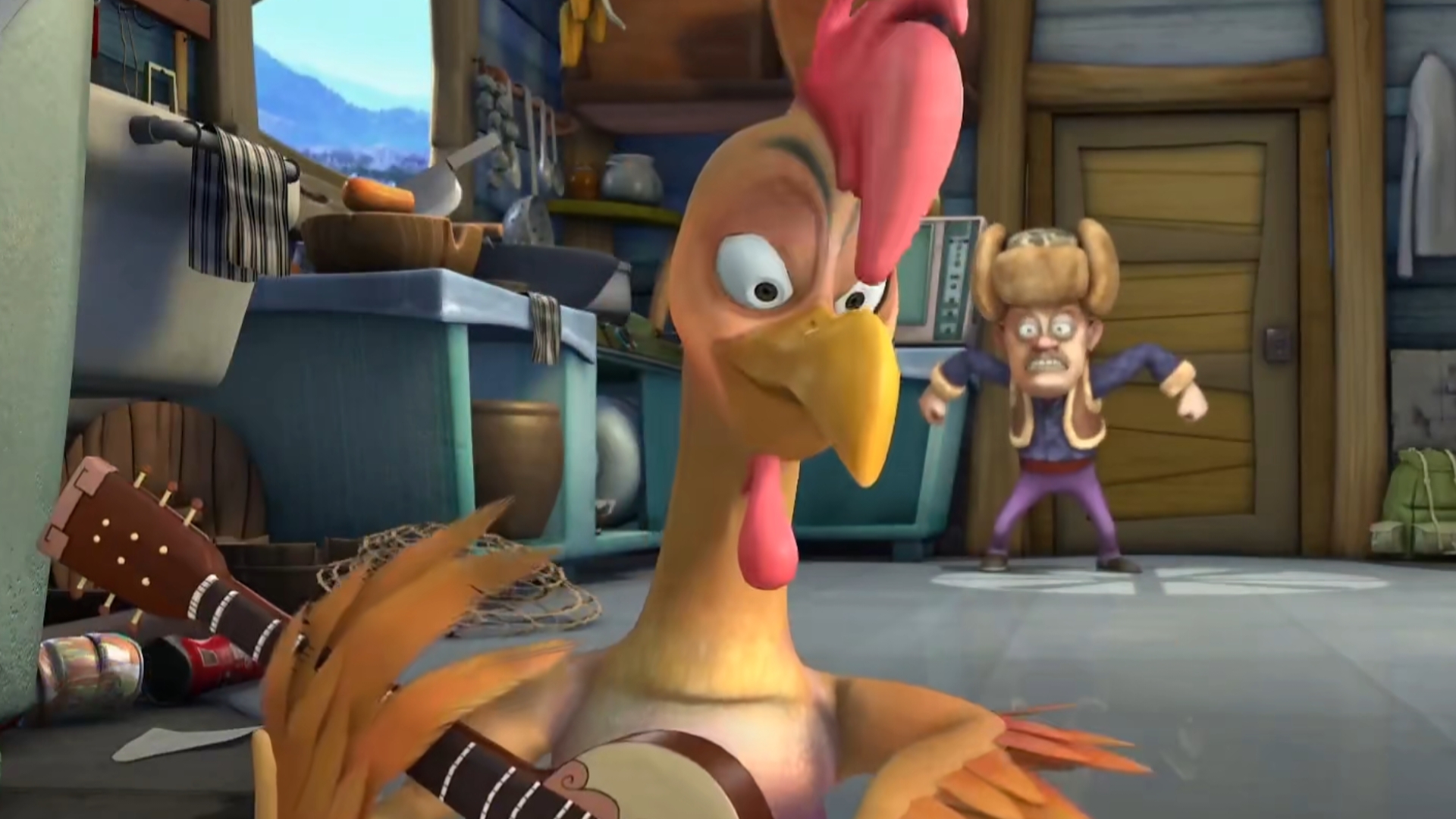 ...强盯上来到森林的溜达鸡,然而吃鸡并不容易【熊出没之丛林总动员】