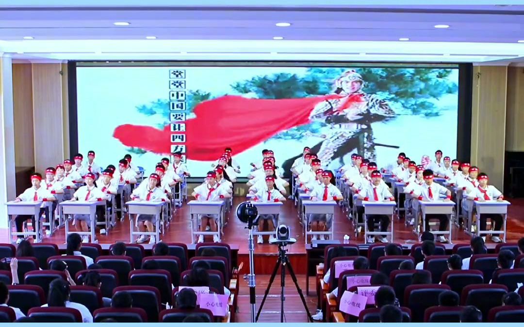 大气课桌手势舞《精忠报国》手势舞 国庆舞蹈 课桌舞 运动会开幕式...