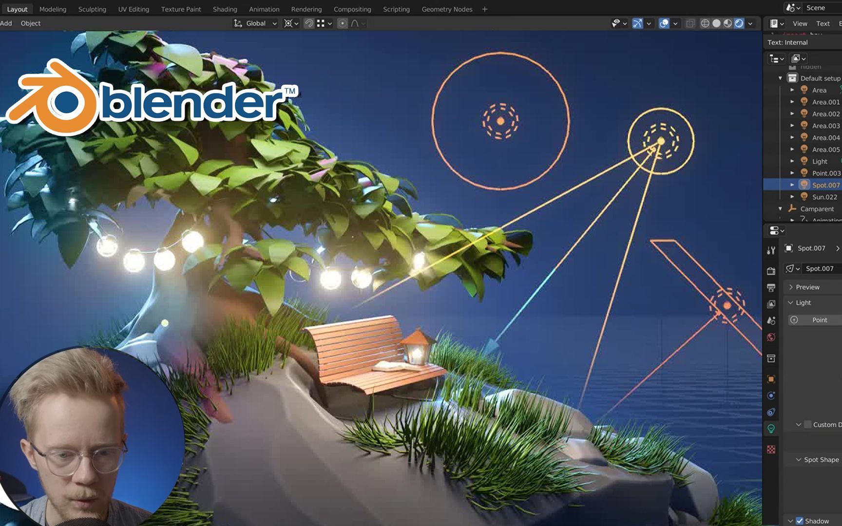【Blender3.2】经典打光 | 灯光照明教程,必学打光思路((教程+ .blend...