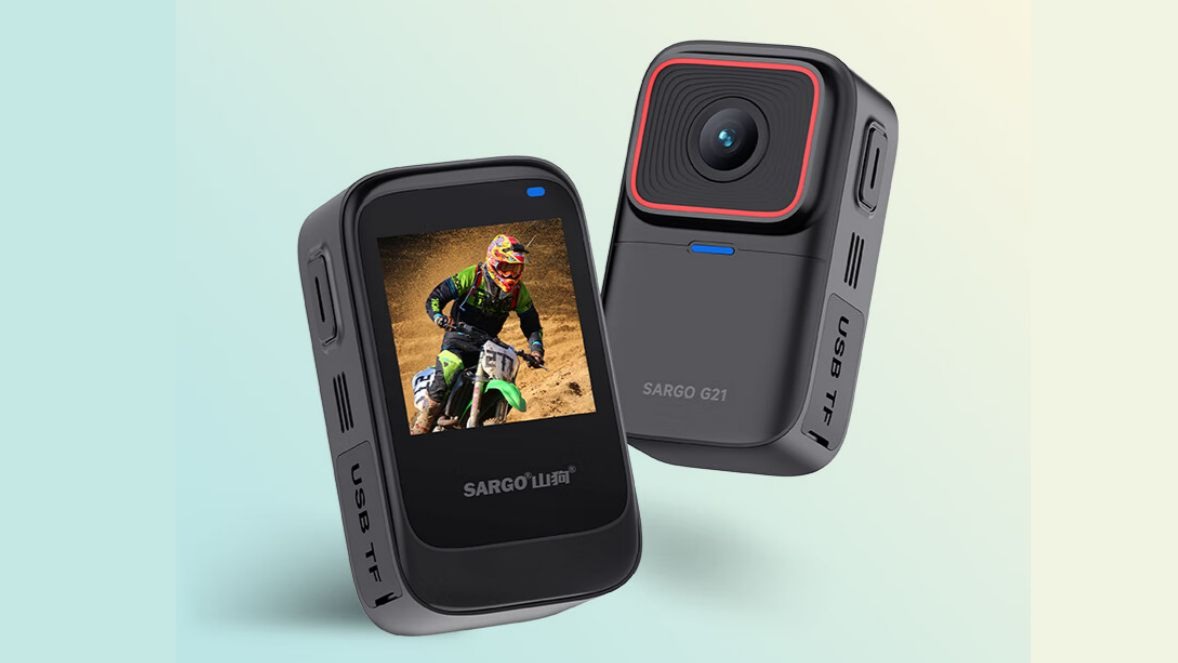 山狗G21拇指运动相机摩托车行车记录仪头盔胸前360骑行钓鱼预录...