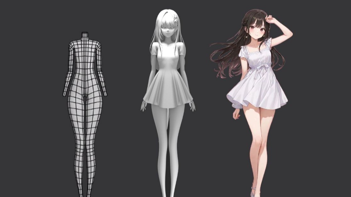 ...开始教你制作角色模型该如何制作,零基础小白也能学会的3D建模教程