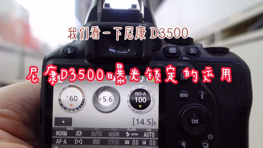 第121集:尼康D3500放大对焦点及锁定曝光的运用