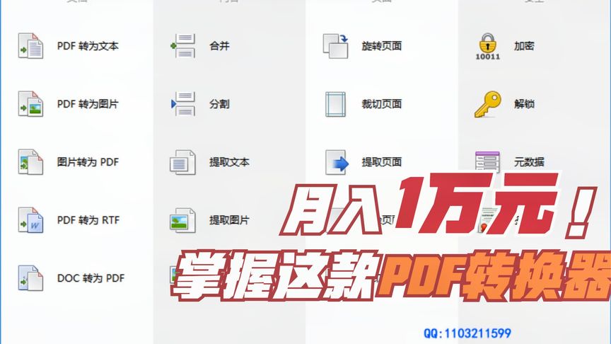 PDF转换器直观的界面以最快稳定 PDF 处理法同时处理多个文件能力