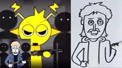 拿着枪发射子弹!