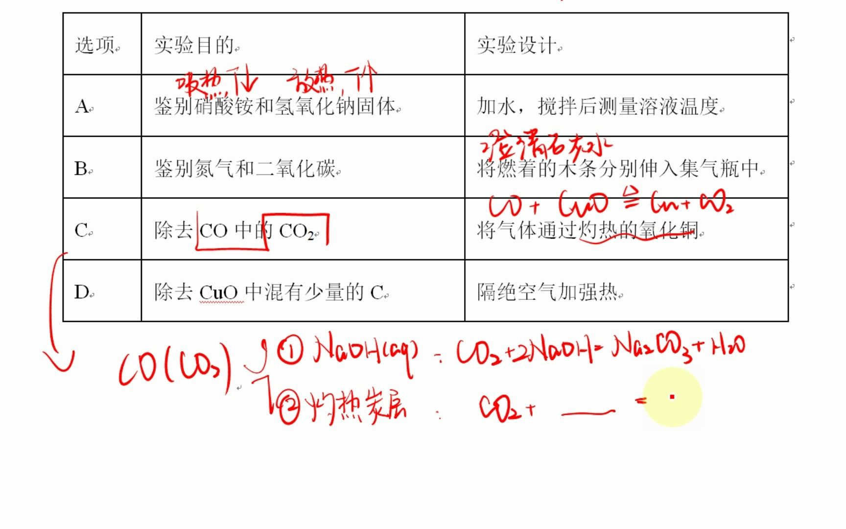 ...目的 实验设计 A 鉴别硝酸铵和氢氧化钠固体 加水,搅拌后测量溶液温度