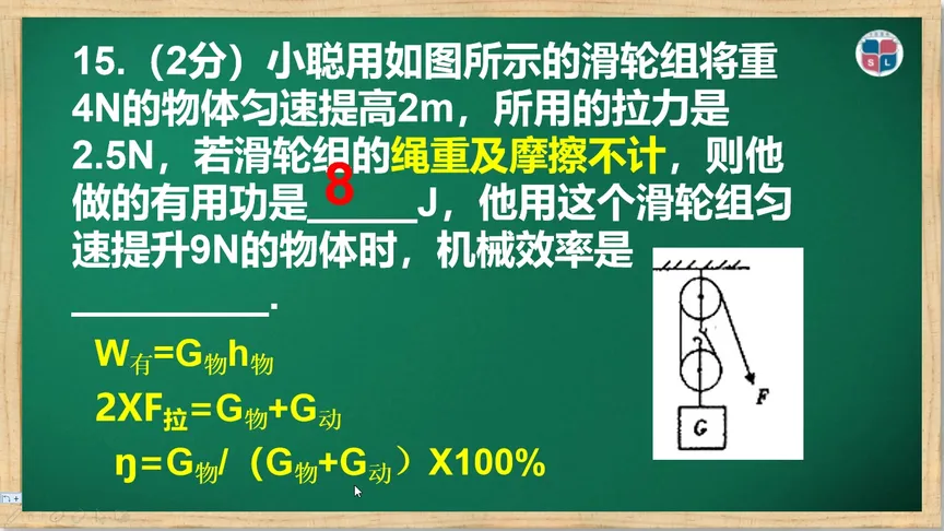 当滑轮组增加提升物重时,如何求解滑轮组的机械效率呢?