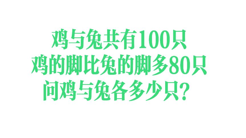 只要掌握了鸡兔同笼问题的解法,孩子做起题来游刃有余,父母收藏