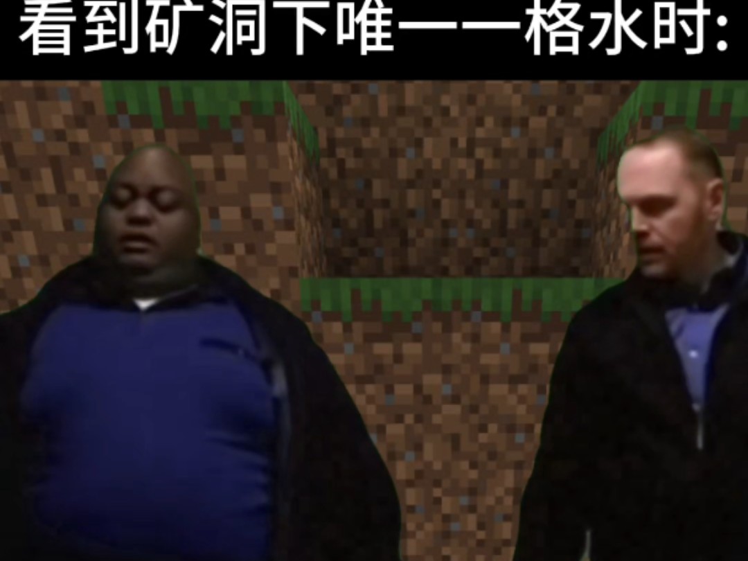 当你玩我的世界看到矿洞下的水_哔哩哔哩bilibili_我的世界