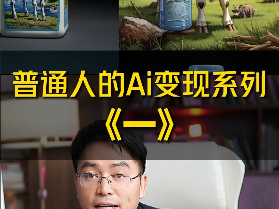 【Ai变现篇 ①】普通人和小公司用ai变现的系列方法分享,第一篇,Ai...