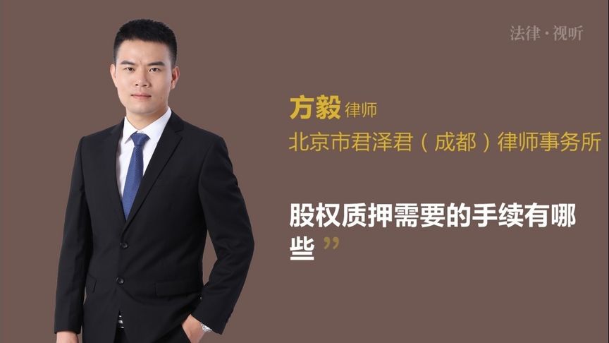 股权质押需要的手续有哪些