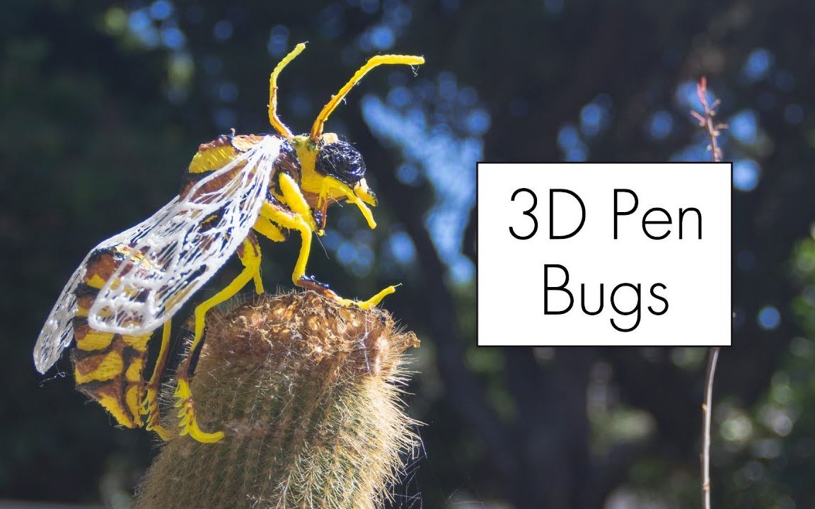 【3D打印笔】画出一只立体昆虫&Scribbler V3评论 || Make Anything【...