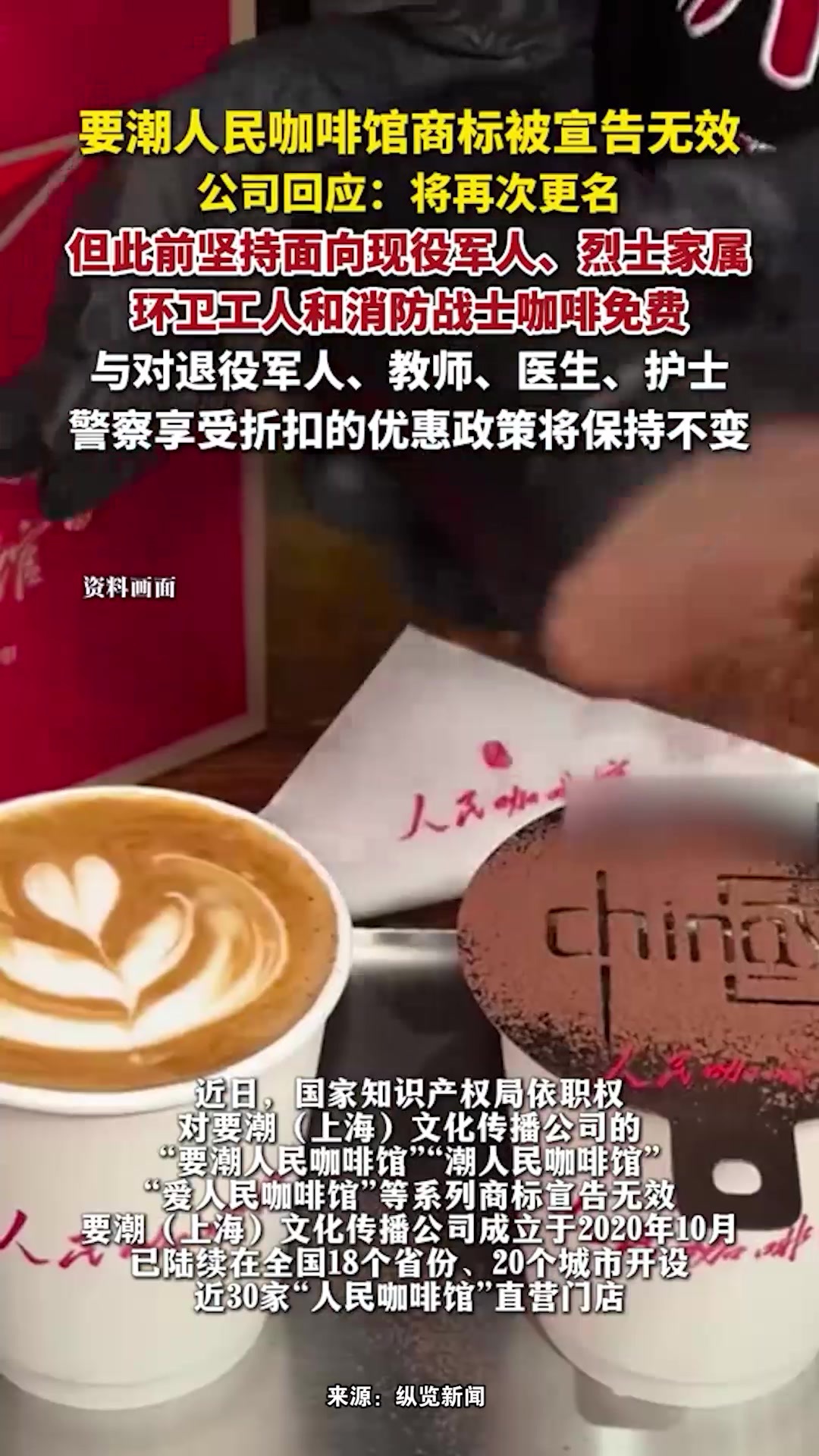 要潮人民咖啡馆商标被宣告无效,公司回应:将再次更名