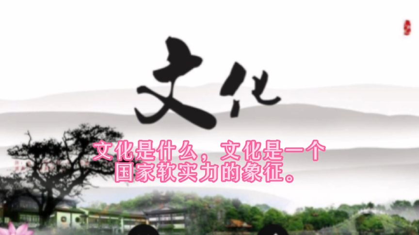 文化是国家软实力的象征,我是这样理解文化的。