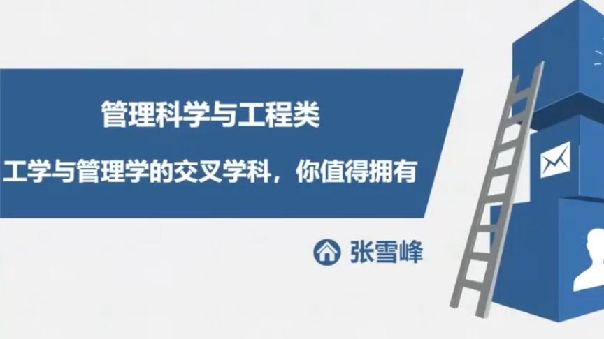2022年高考志愿填报/张雪峰/专业介绍-30.管理科学与工程类