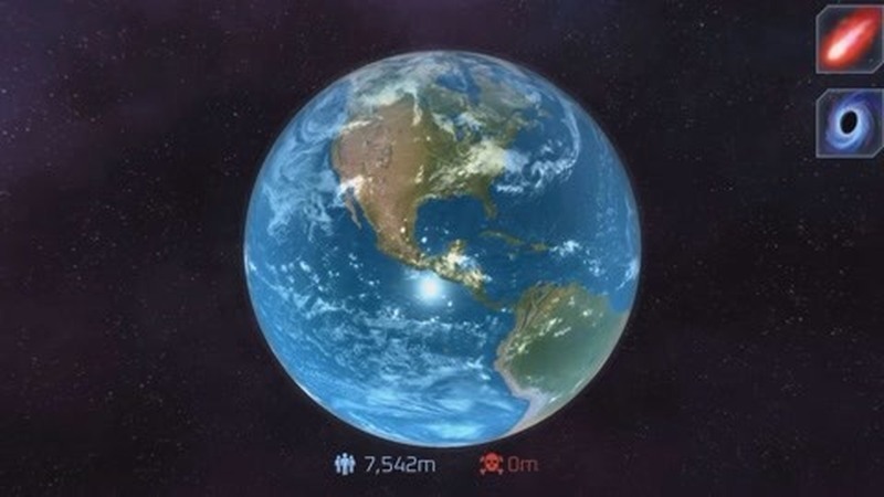 地球毁灭模拟:小行星黑洞合体攻击地球,地球被毁灭世界末日!