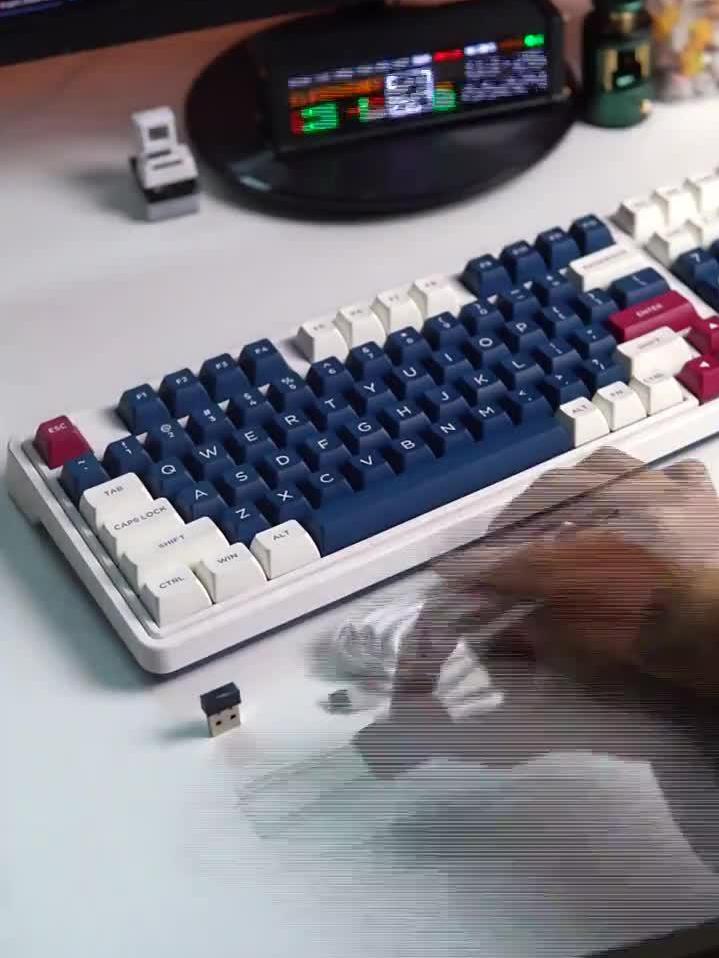 腹灵CMK98三模版机械键盘开箱