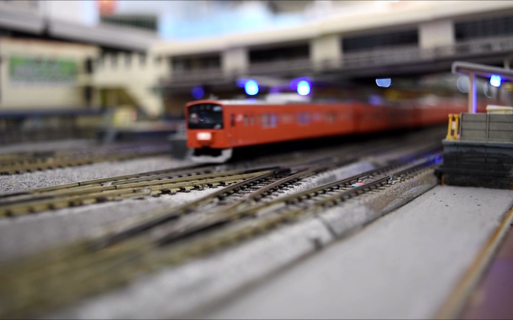 【模型轨道】移轴镜头下的N比例火车模型【非第一视角】