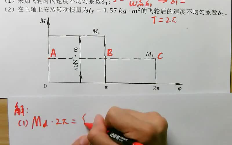 周期性速度波动最大盈亏功飞轮设计