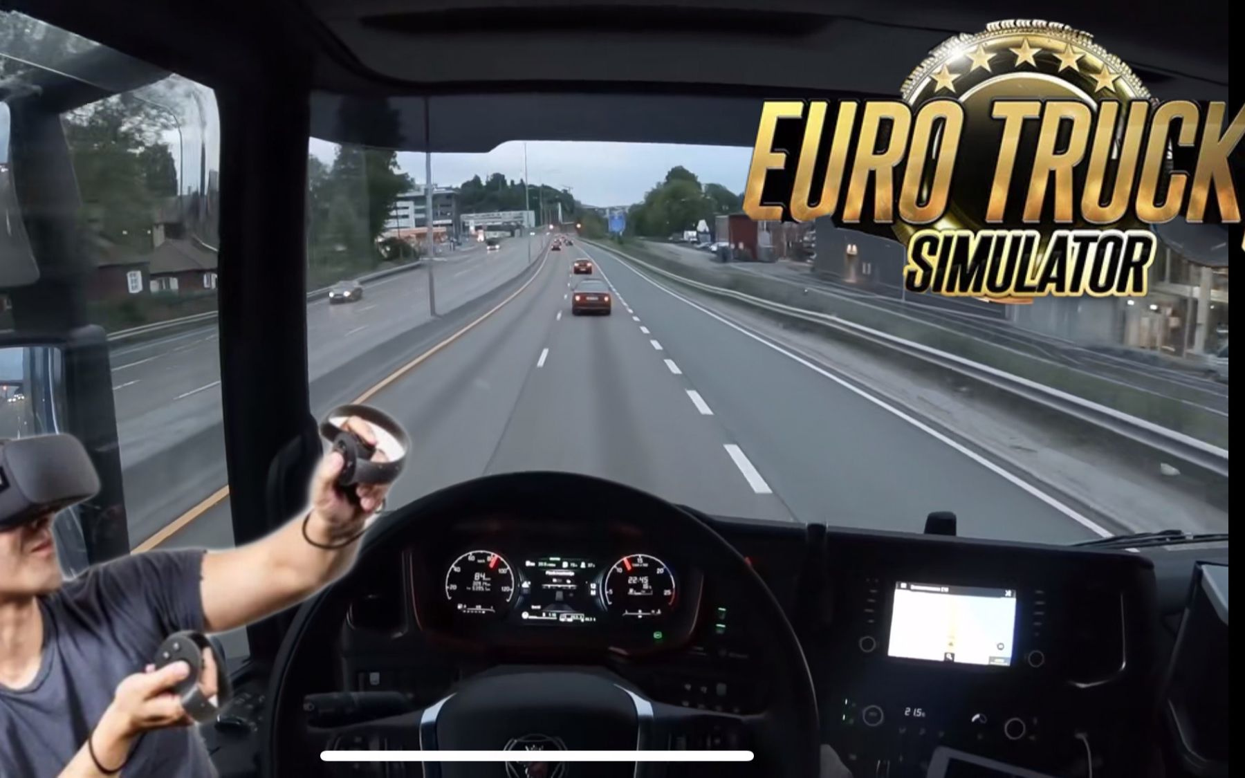 【VR欧卡2】VR练车?用vr搭配方向盘兜兜风