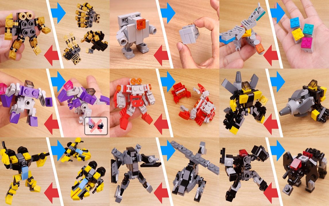 [中秋特辑] 迷你乐高砖区 乐高MOC原创作品 精选3D动画合集