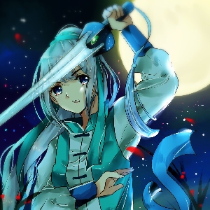黑白藍兔 