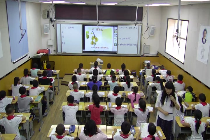 部编版二年级语文下册13-画杨桃骆老师《画杨桃》-省级 优质课公开课...