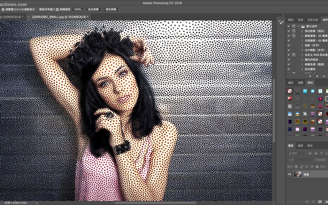 ps滤镜:Photoshop Artistic Halftone for Mac(PS点线风格化艺术滤镜)