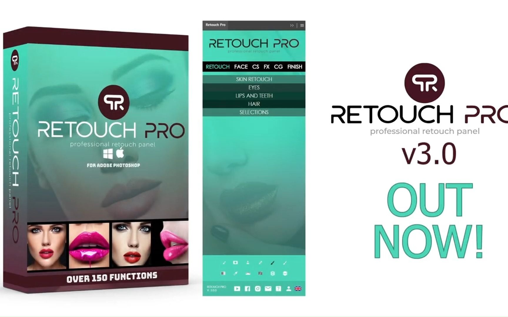PS插件丨AI智能皮肤修饰磨皮修图插件Retouch Pro Panel v3.0.1