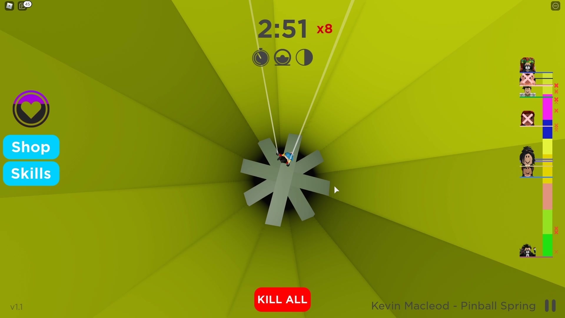 Roblox墙洞坠落模拟器:躲避墙洞生存!坠落版地狱之塔!小格解说