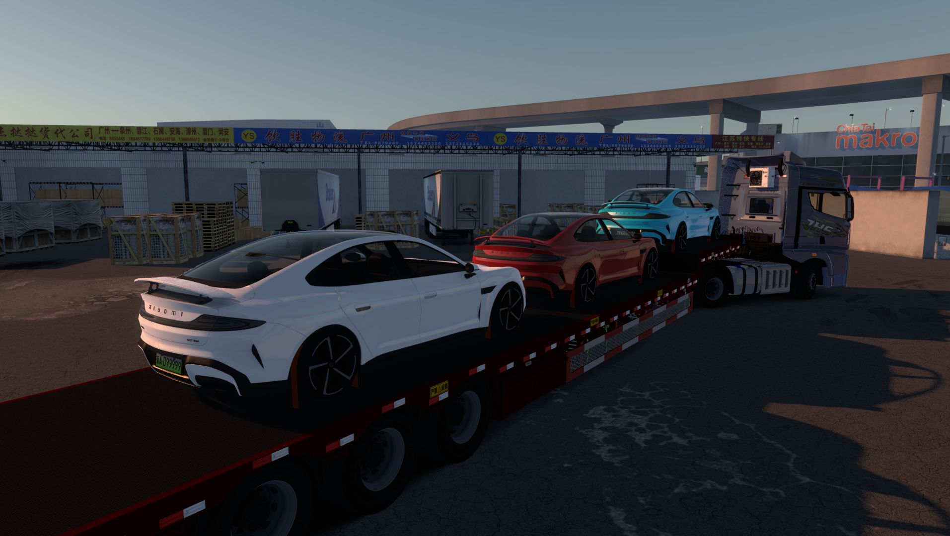 欧卡2mod:小米SU7摆件和货物