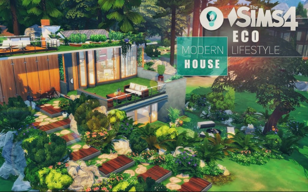 【模拟人生4速建|搬运】现代家庭生态别墅 by Marmelad