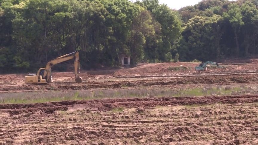 镇桥镇高标准农田建设已完成工程量80%