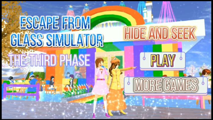 樱花校园模拟器:躲猫猫之逃离玻璃小游戏 第三期