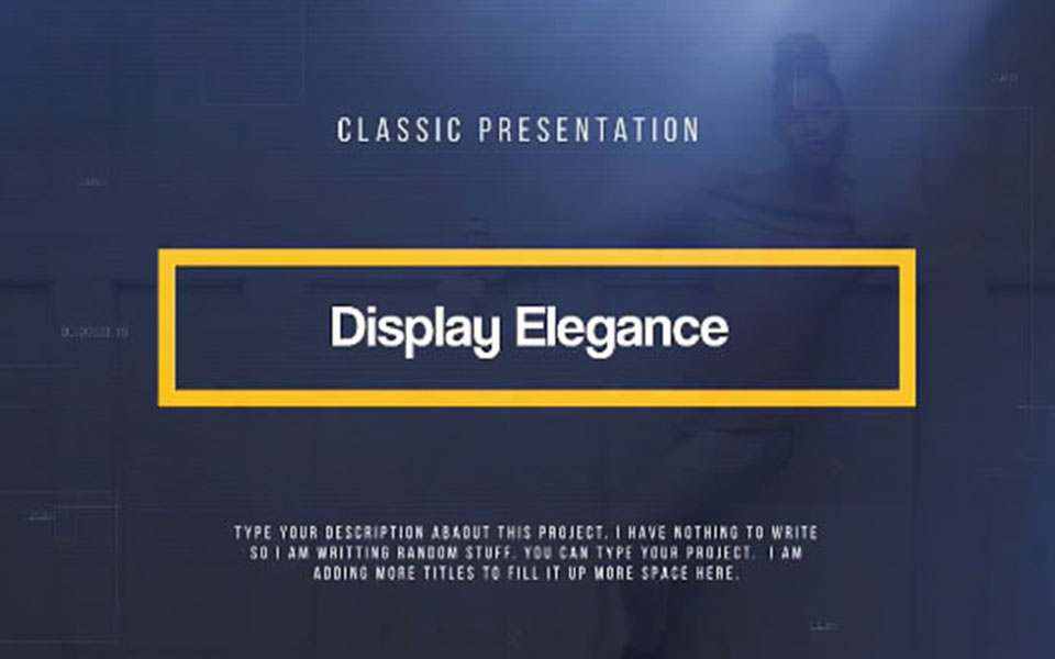 PR模板-优雅商务企业文本动画幻灯片宣传视频模板