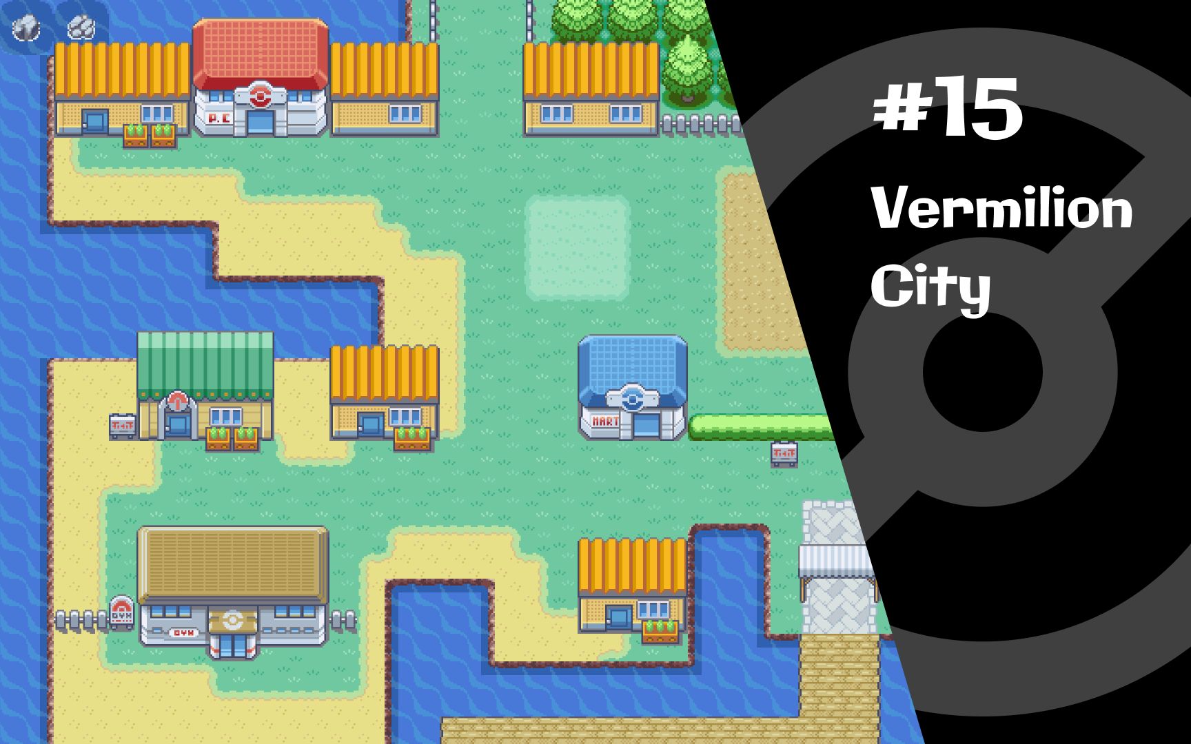 口袋妖怪叶绿15: 枯叶市 Pokemon Leaf Green 15: Vermilion City