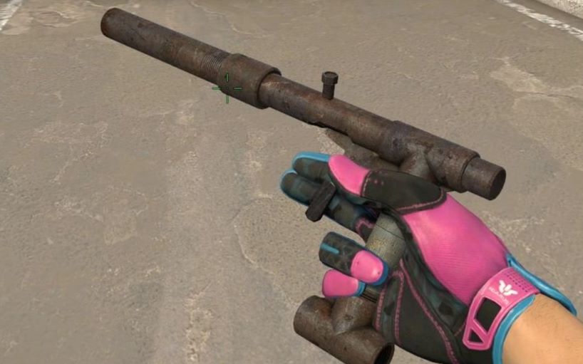 匪用水管自制的一把手枪?