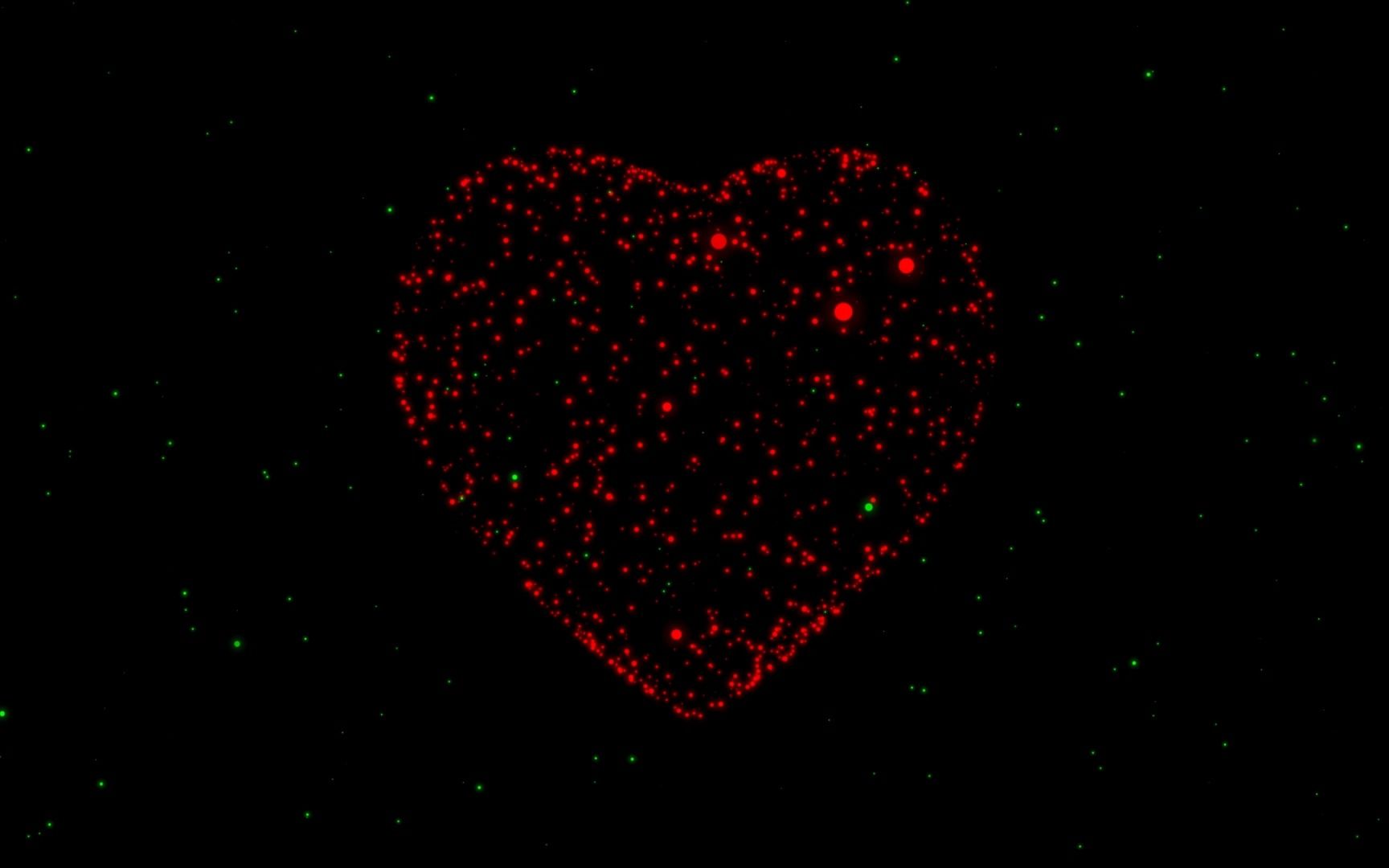 AE特效 浮动的爱心粒子