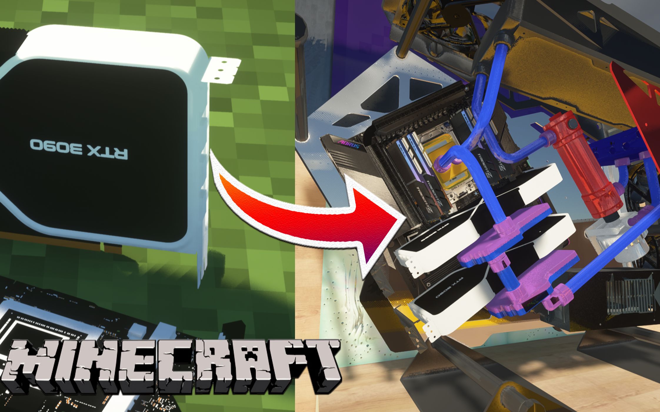 我在MC里搞电脑装机?直接装个最强神机!| 可白嫖