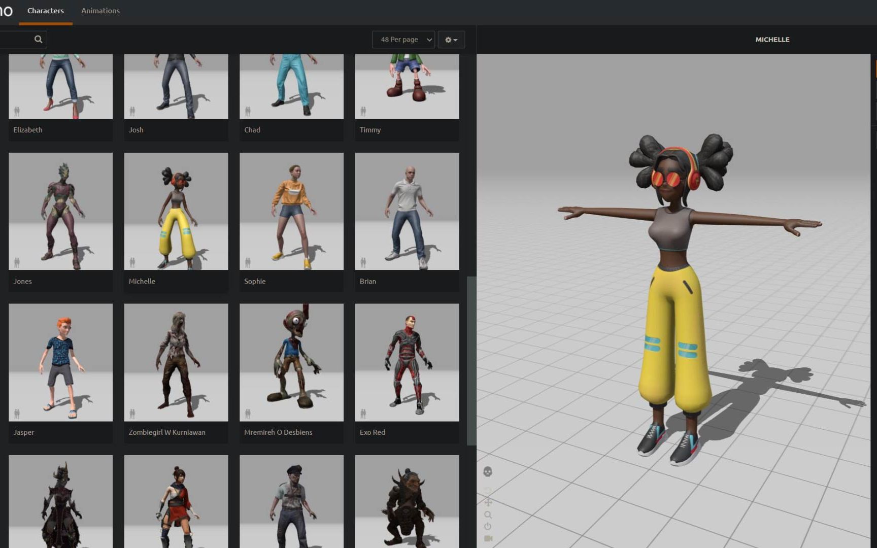 c4d骨骼绑定网站mixamo