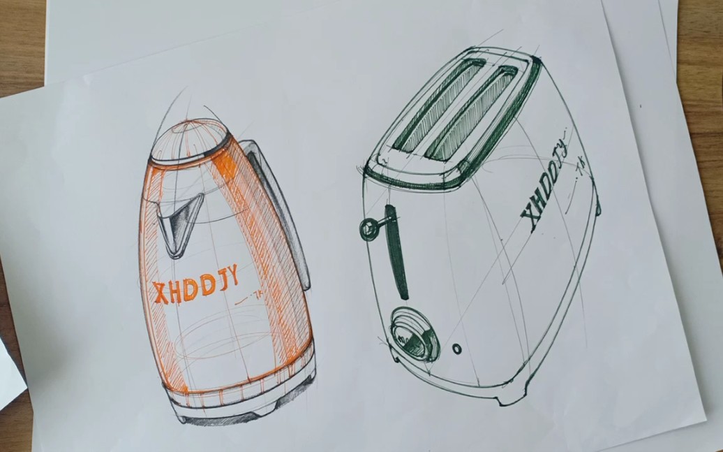 工业产品设计手绘,产品造型教程