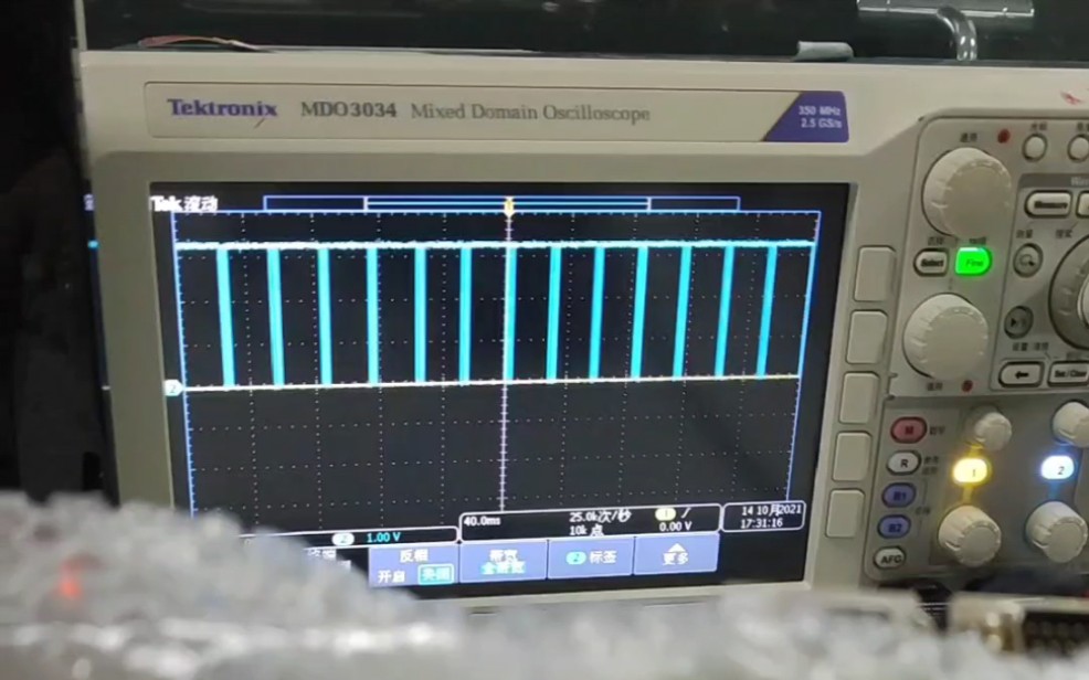 【硬件工程师】示波器调试日常-触摸芯片串口TX信号波形