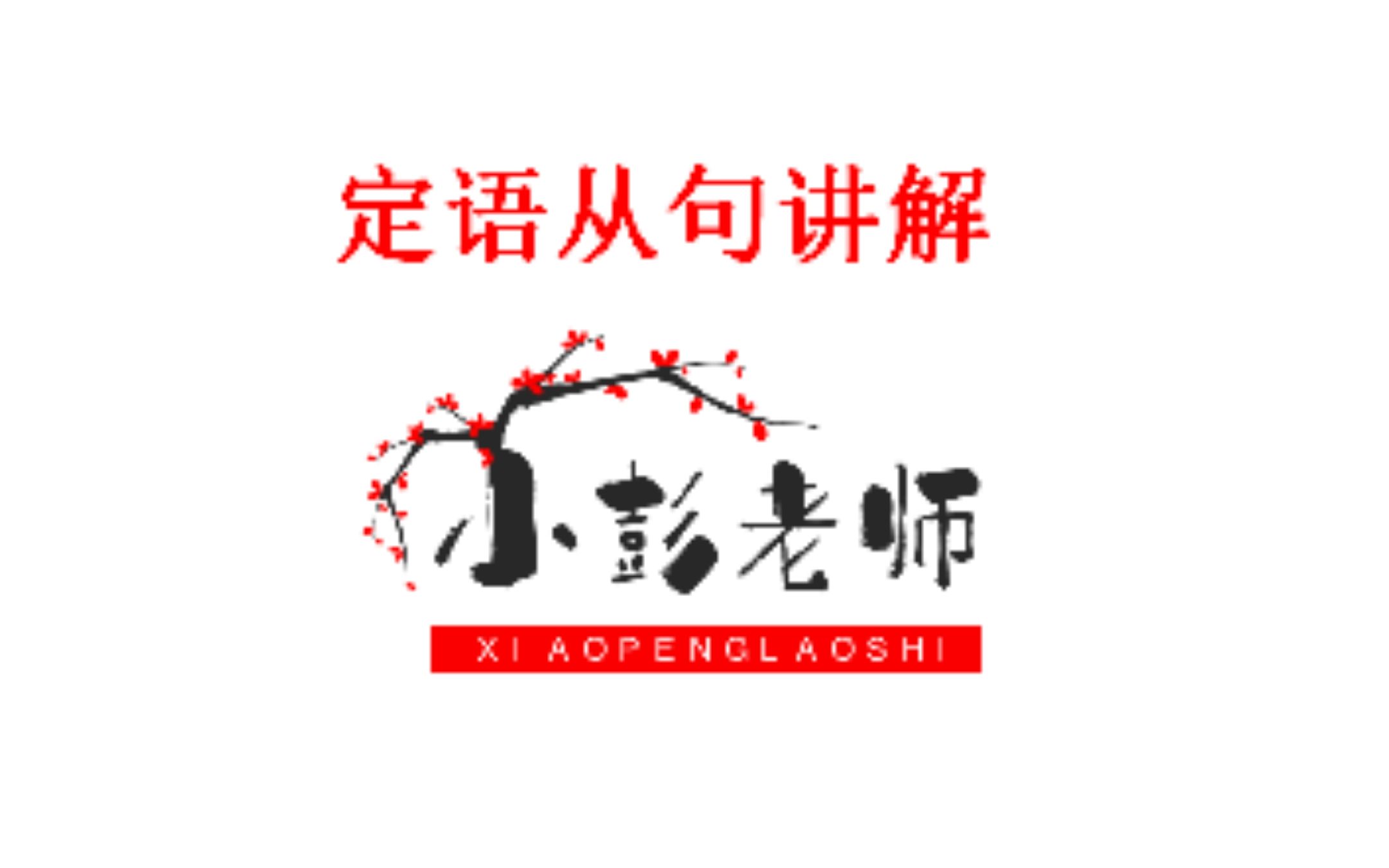 初中英语定语从句精讲(小彭老师)