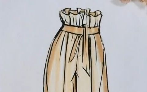 【手稿绘图】服装设计—裤子款式图设计,这次不画衣服,画裤子ߤ