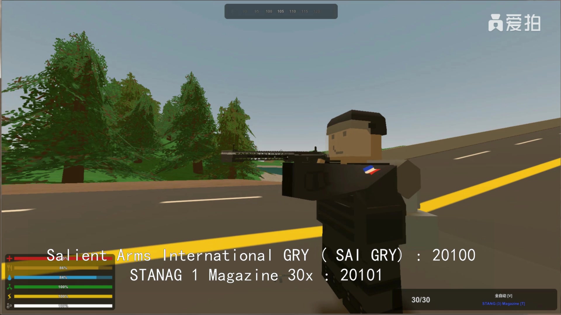 Unturned/未转变者创意工坊的武器mod介绍(1)后面高燃