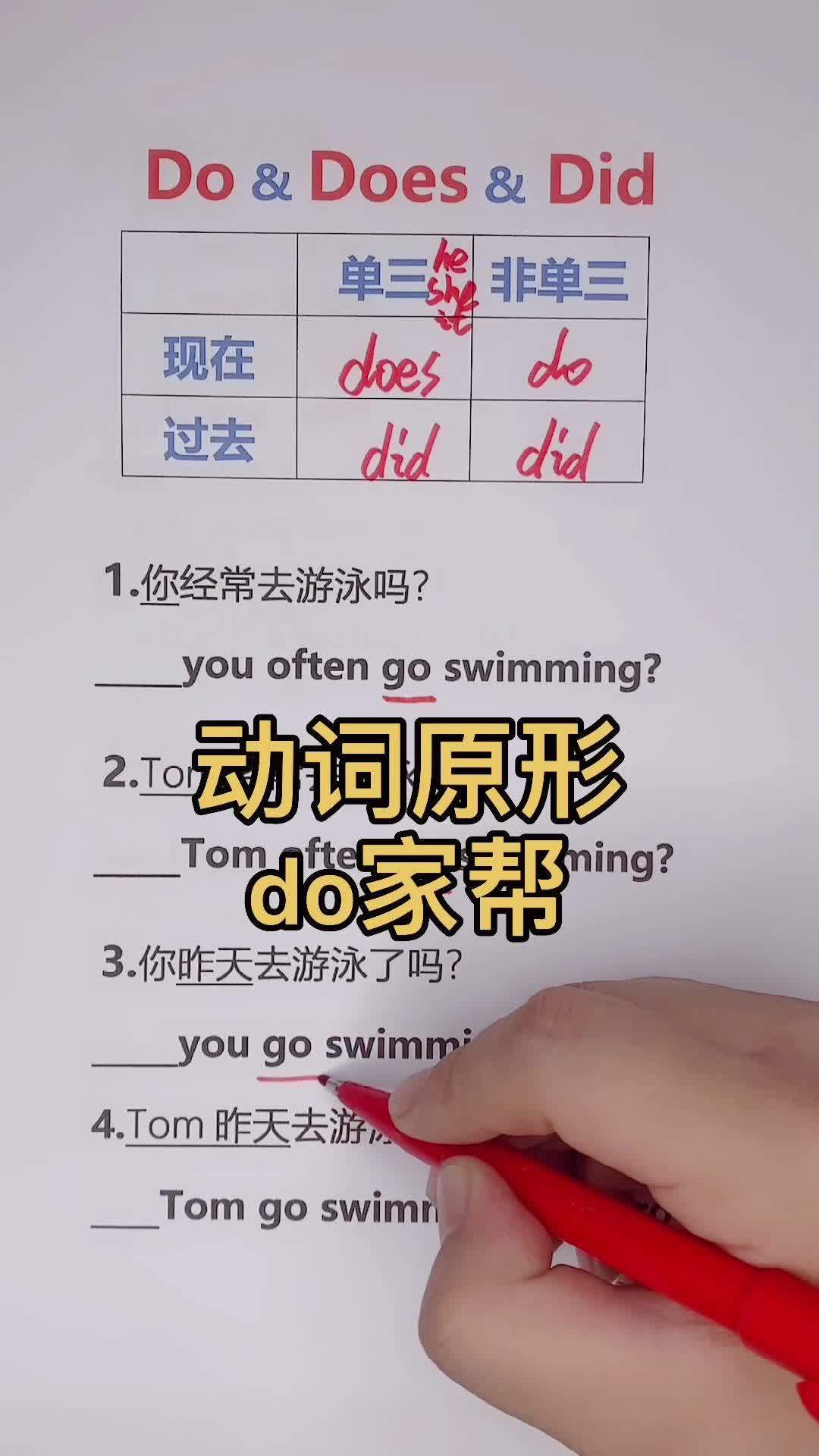 do does did 到底怎么用?