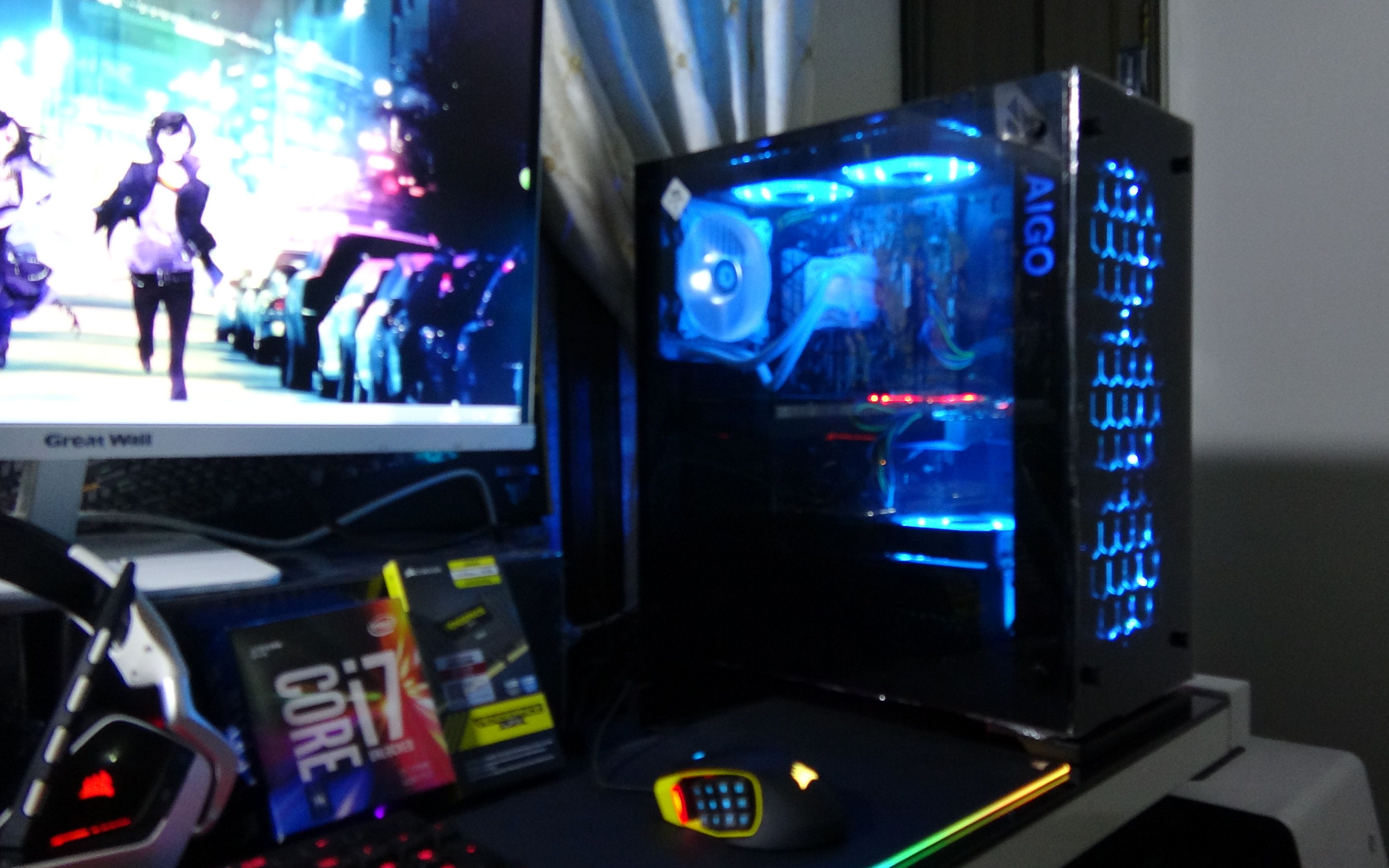 装机I7 7700K 华硕猛禽A8G 1080 装机领域出品第二期 评测 核弹!核弹...
