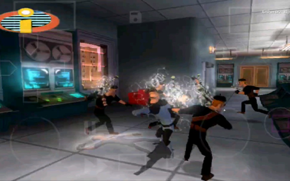 安卓PS2以太模拟器(超人总动员1)这画质这流畅度秒杀了ngc那版本