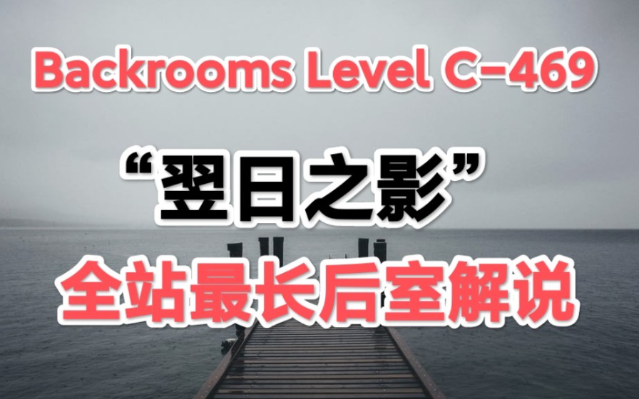 【Backrooms】后室 Level C-469 - “翌日之影”全站最长后室解说